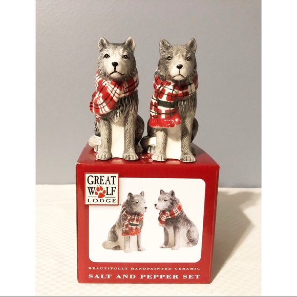 Great Wolf Lodge | Kitchen | Great Wolf Lodge Wolf Salt Pepper Shakers ...